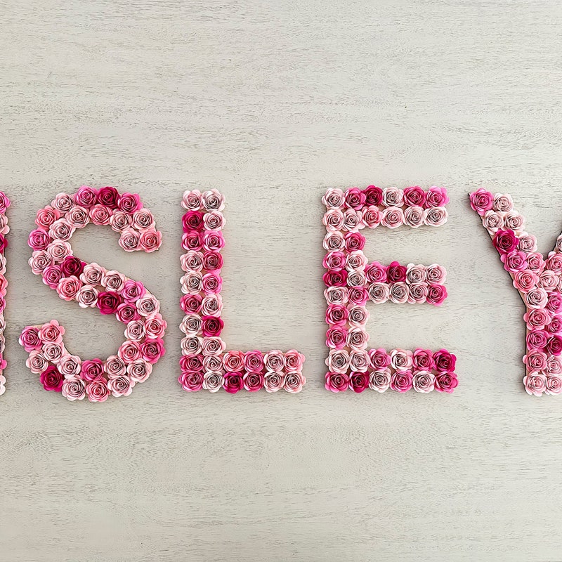 Flower Letters - Etsy