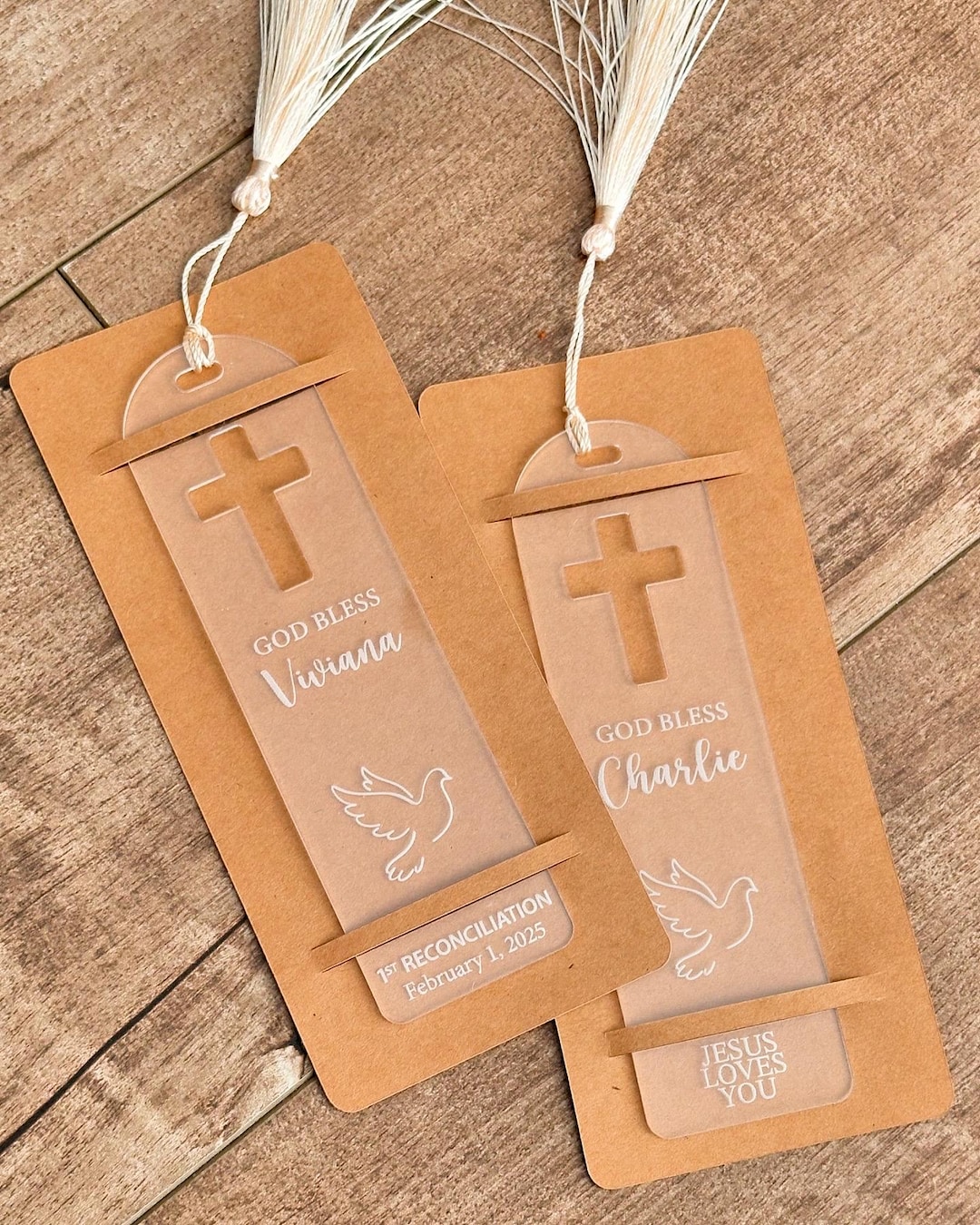 Personalized Engraved Acrylic Bookmark | Religious Bookmarks | First ...