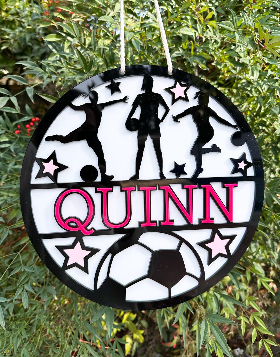 Personalized Soccer Sign | Soccer/football Female Name Sign | Sports ...