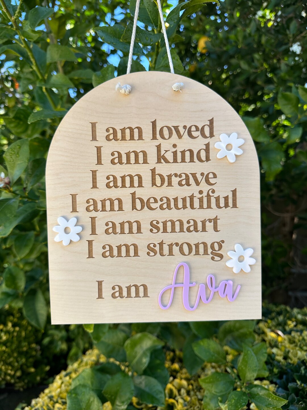 Personalized Affirmations Sign | Kids Affirmations Board | Kids Room ...