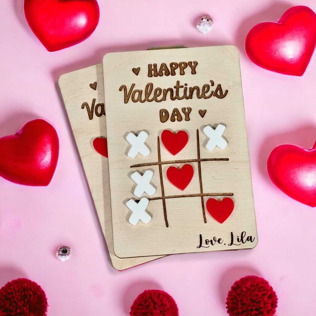 Valentines Day Gift for Kids Tic Tac Toe Valentine Valentine for Class ...