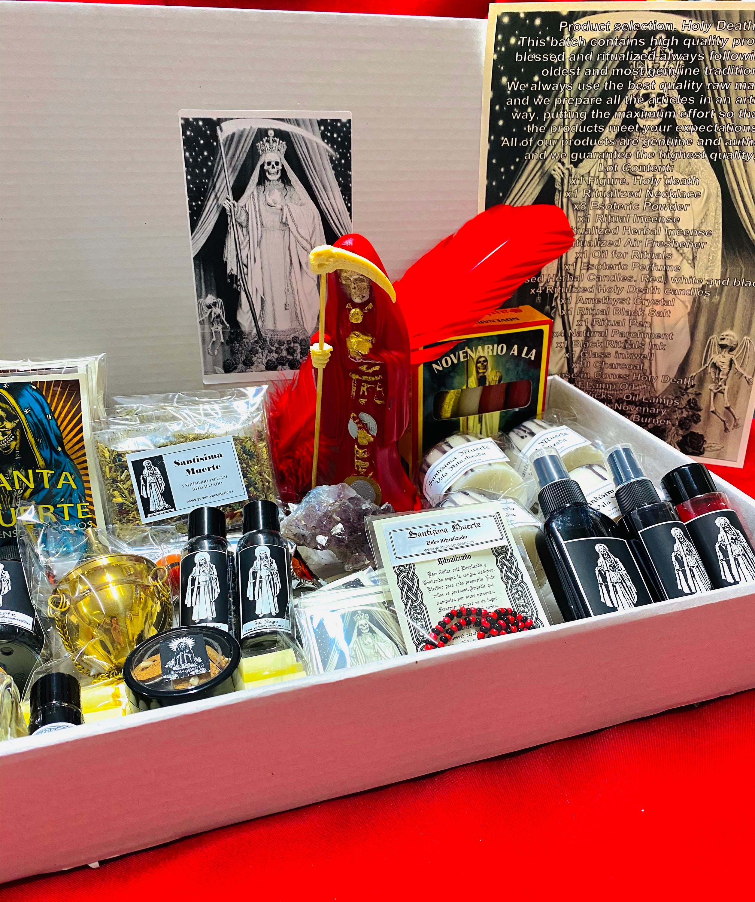 Red Holy Death Altar Set | Etsy