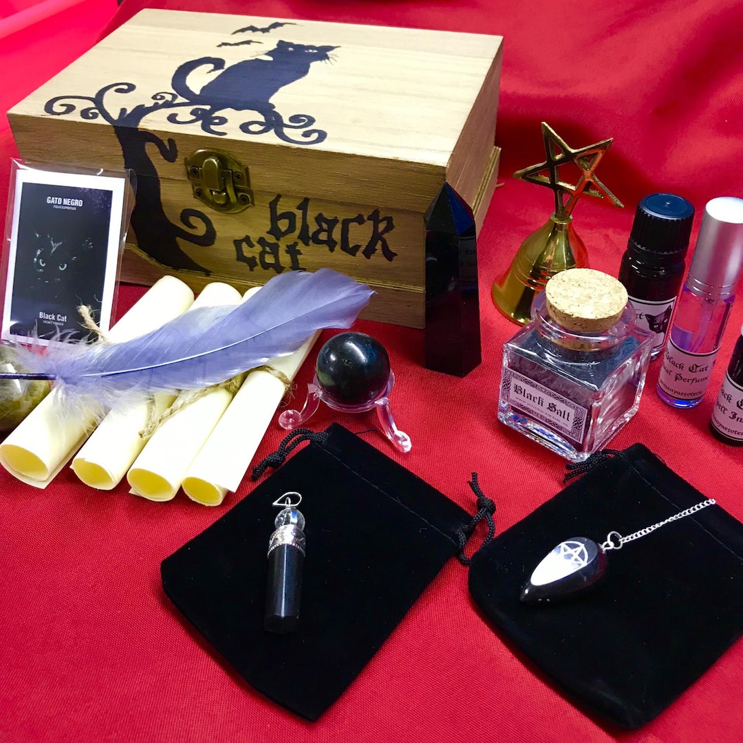 Black Cat RITUAL BOX KIT - Etsy