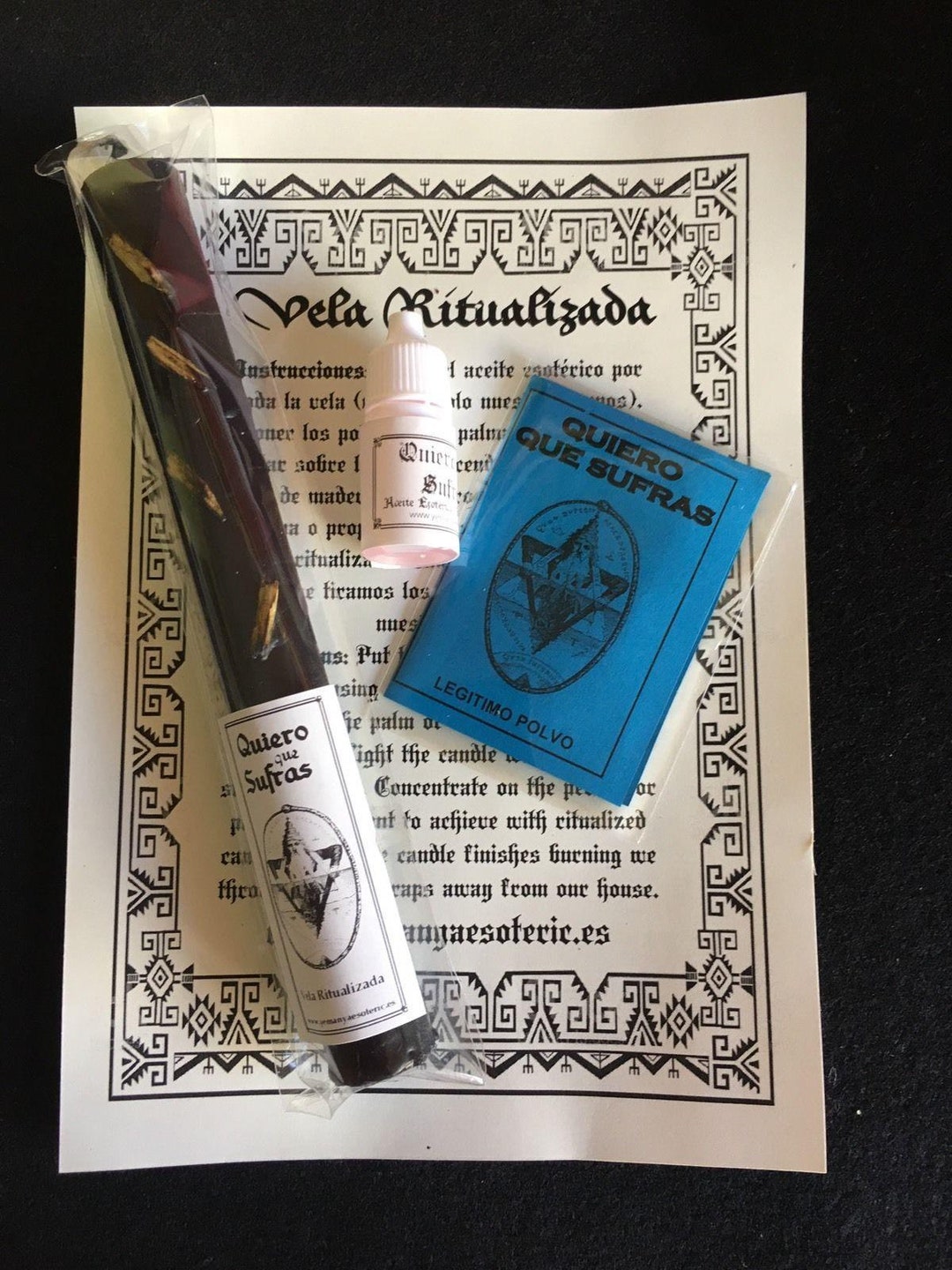 Ritualized Candle Kit I Want You to Suffer - Etsy