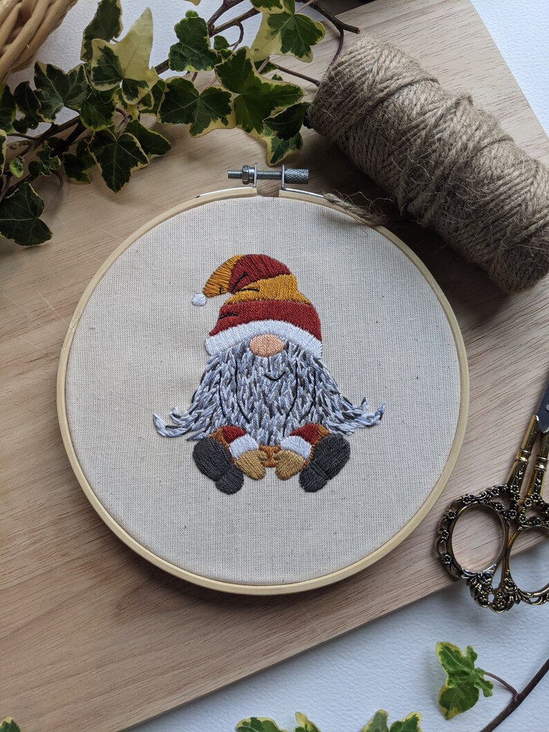 Gnome Scandinavia Gonk PDF Pattern Hand Embroidery Digital - Etsy UK