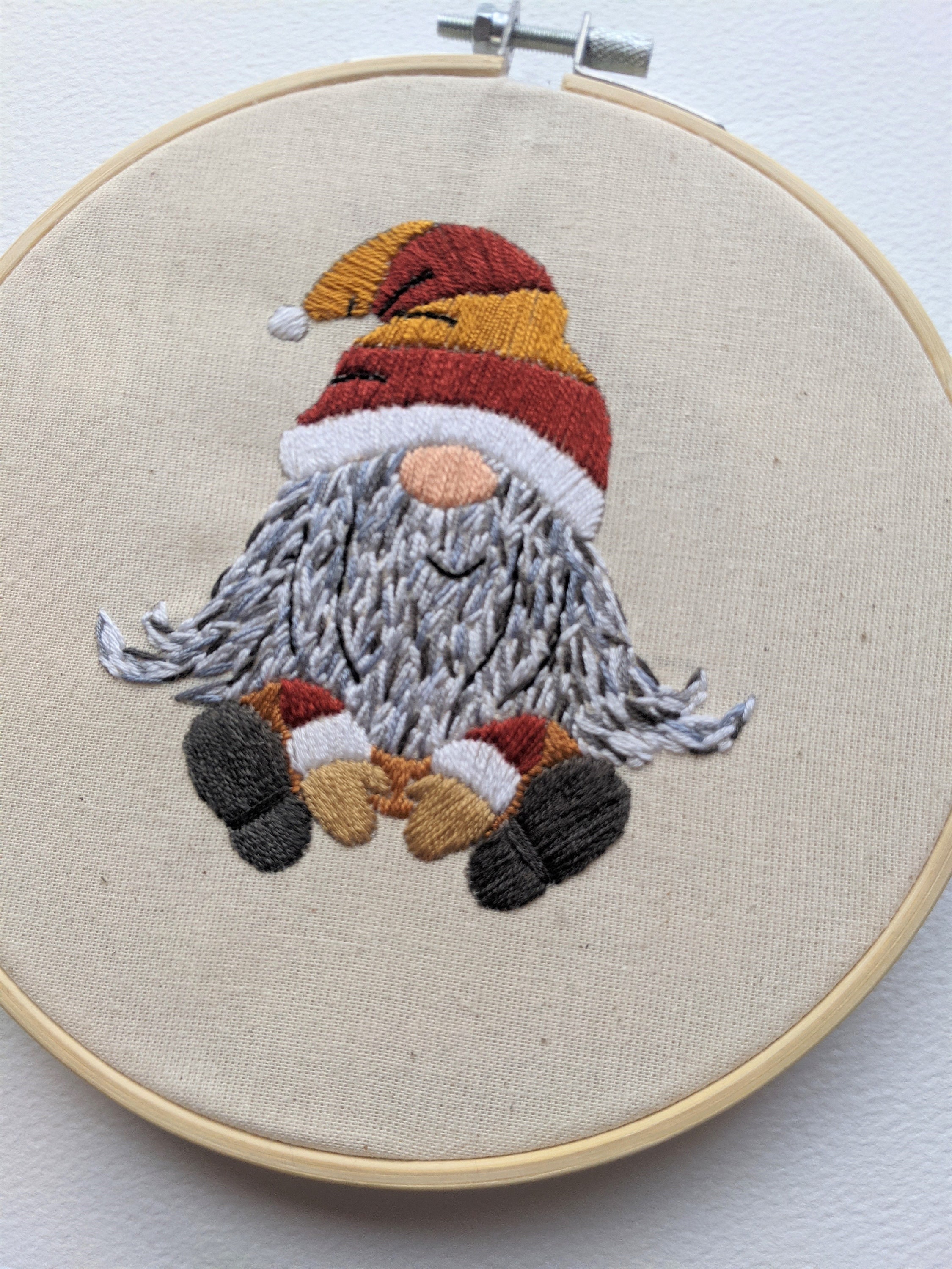 Gnome Scandinavia Gonk PDF Pattern Hand Embroidery Digital - Etsy