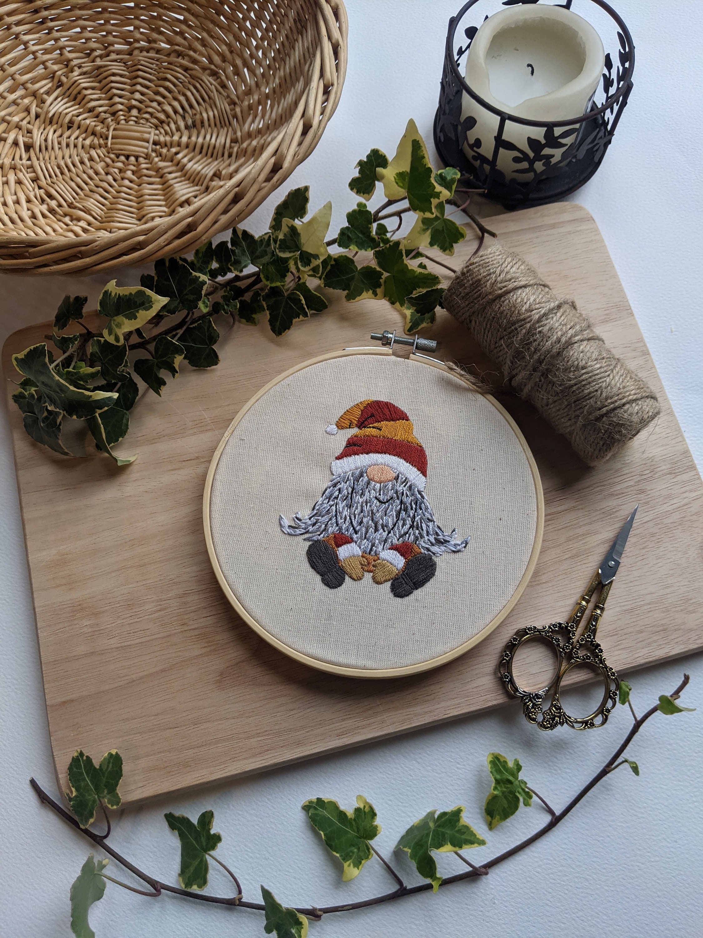 Gnome Scandinavia Gonk PDF Pattern Hand Embroidery || Digital Pattern ...