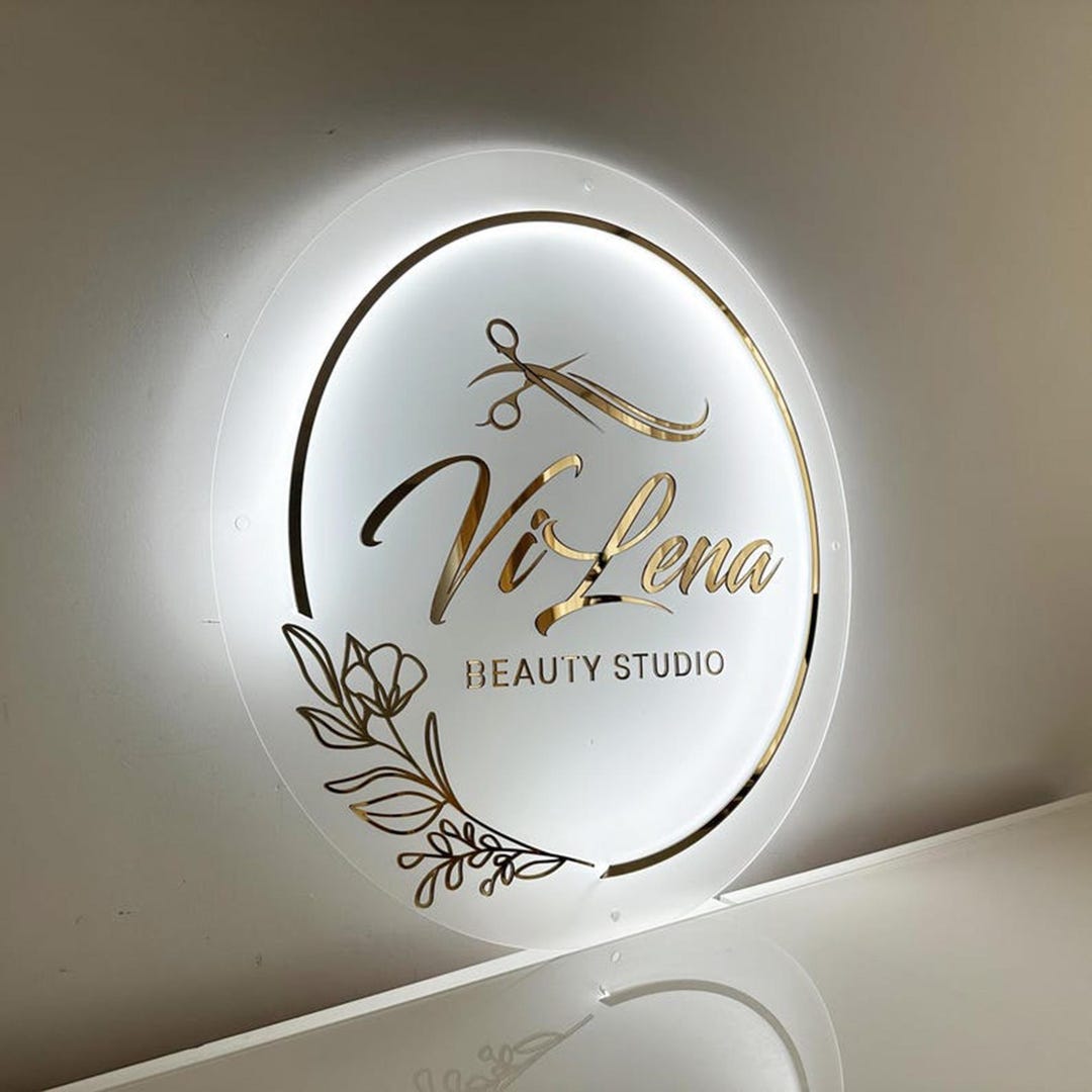Neon Logo Sign Custom,custom Acrylic Wall Logo Sign,acrylic Business ...