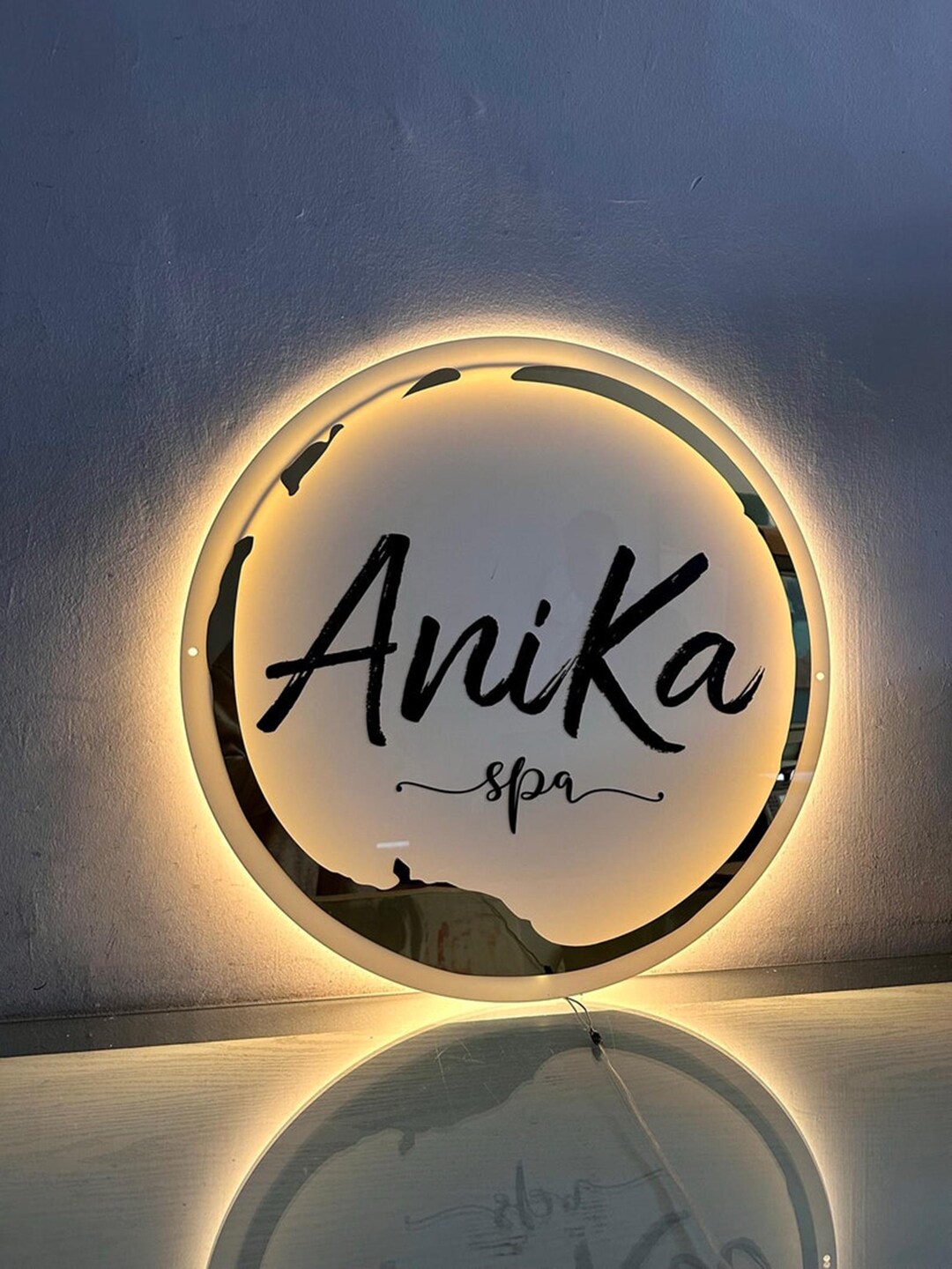 Backlit Business Signs,sign With Neon Light,acrylic LED Business Logo ...