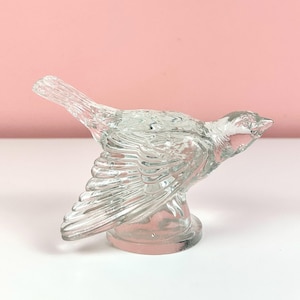 Bohemian Glass Bird Sculpture/paperweight - Etsy