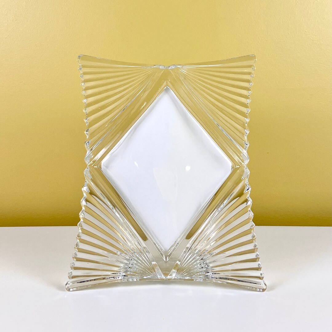 Diamond Shaped Mikasa Crystal Photo Frame - Etsy
