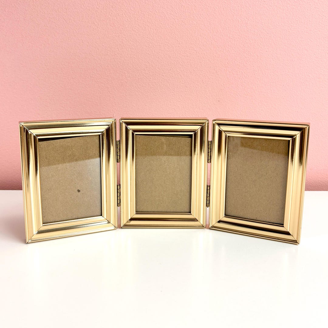Triple Folding Photo Frame - Etsy
