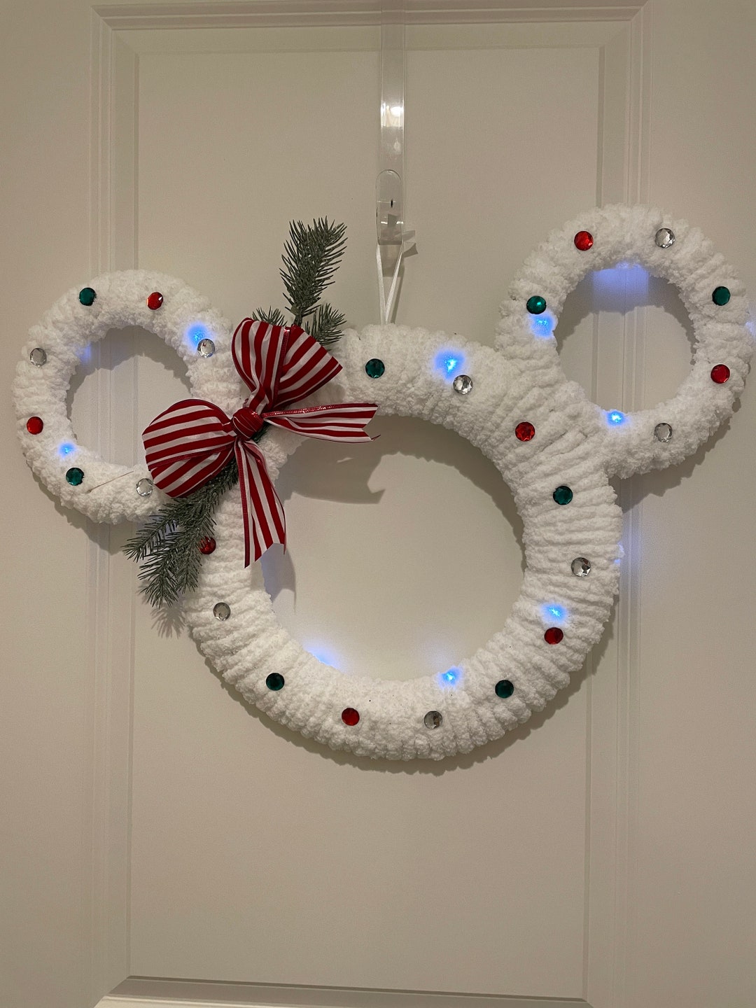 Mickey Christmas Wreath - Etsy