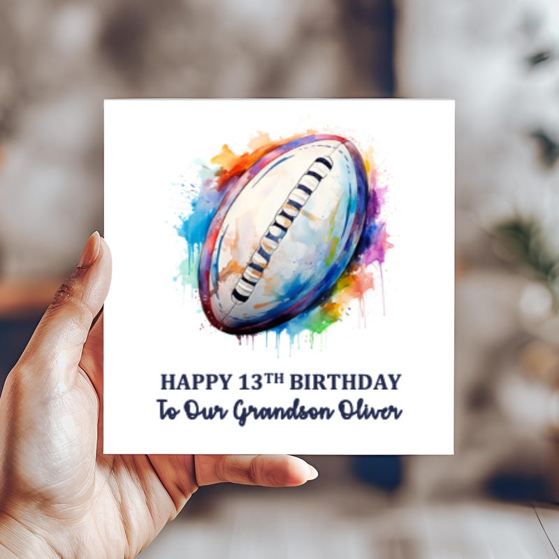 Rugby Card Child - Etsy UK