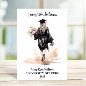 Personalised Female Graduation Card, Grad Card for Daughter, Sister ...