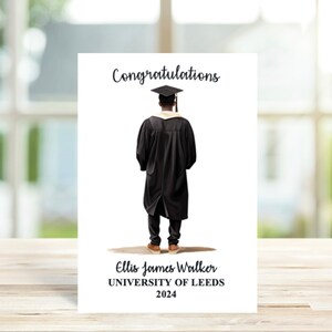 Personalised Male Graduation Card, Grad Card for Son, Nephew, Grandson ...