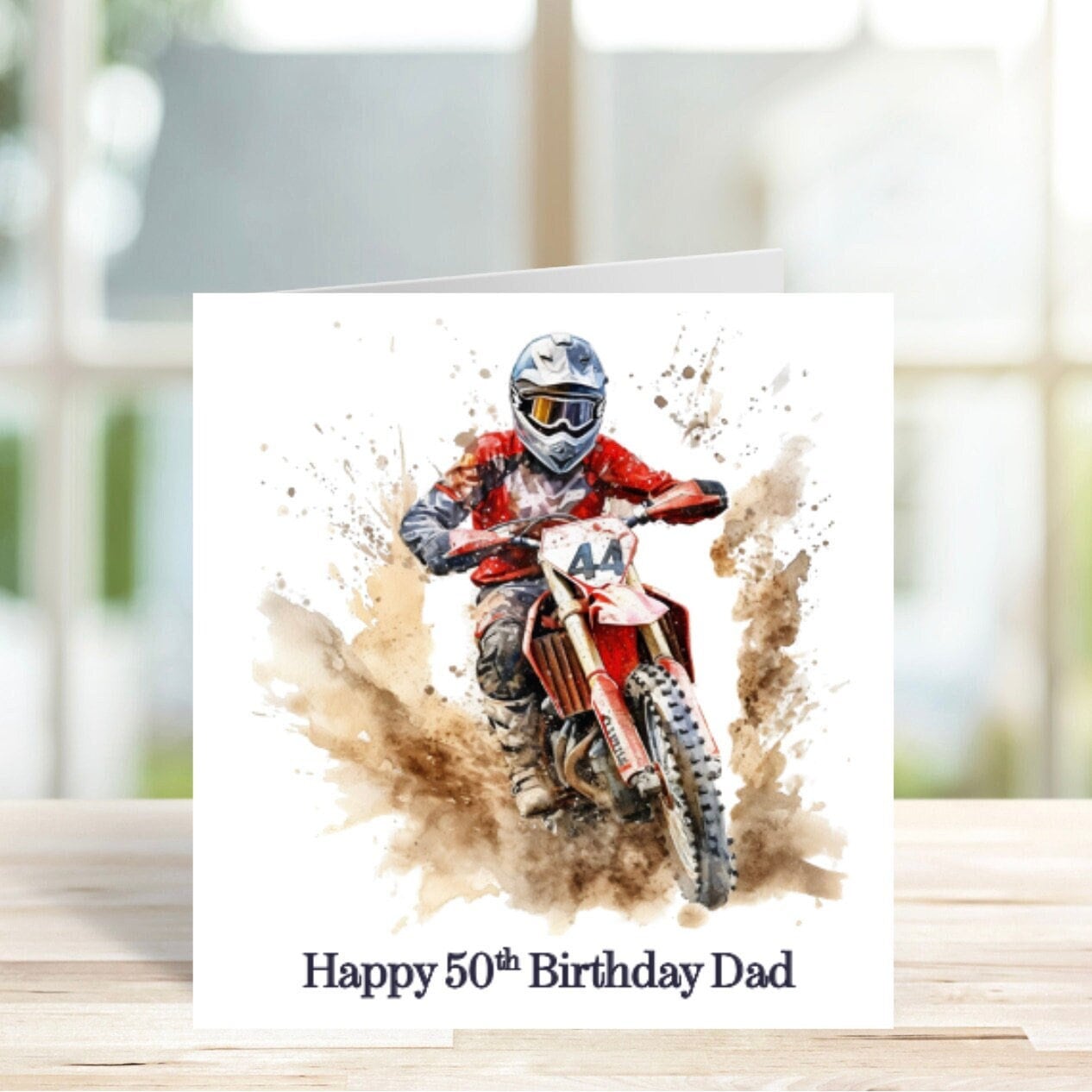 Personalised Motocross Birthday Card for Son, Grandson, Brother, Nephew ...