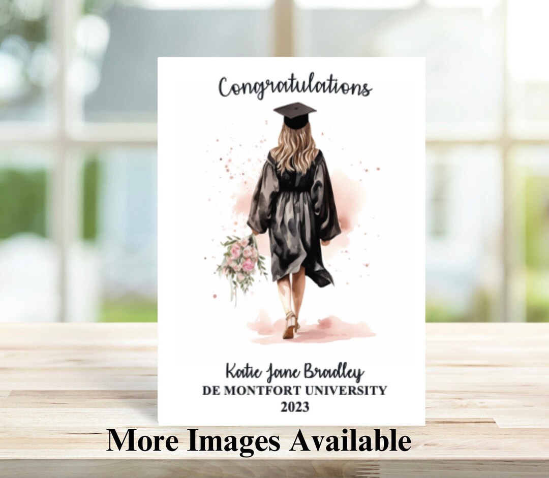 Personalised Female Graduation Card, Grad Card for Daughter, Sister ...