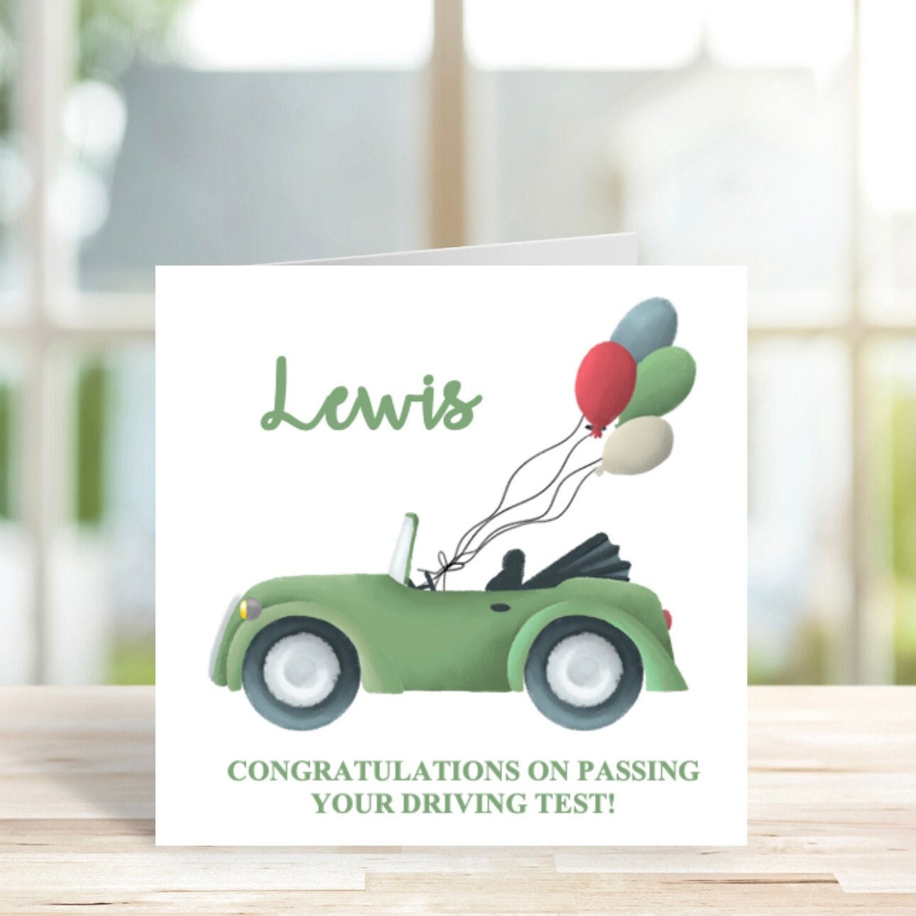 Personalised Driving Test Congrats Card, Congratulations on Passing ...