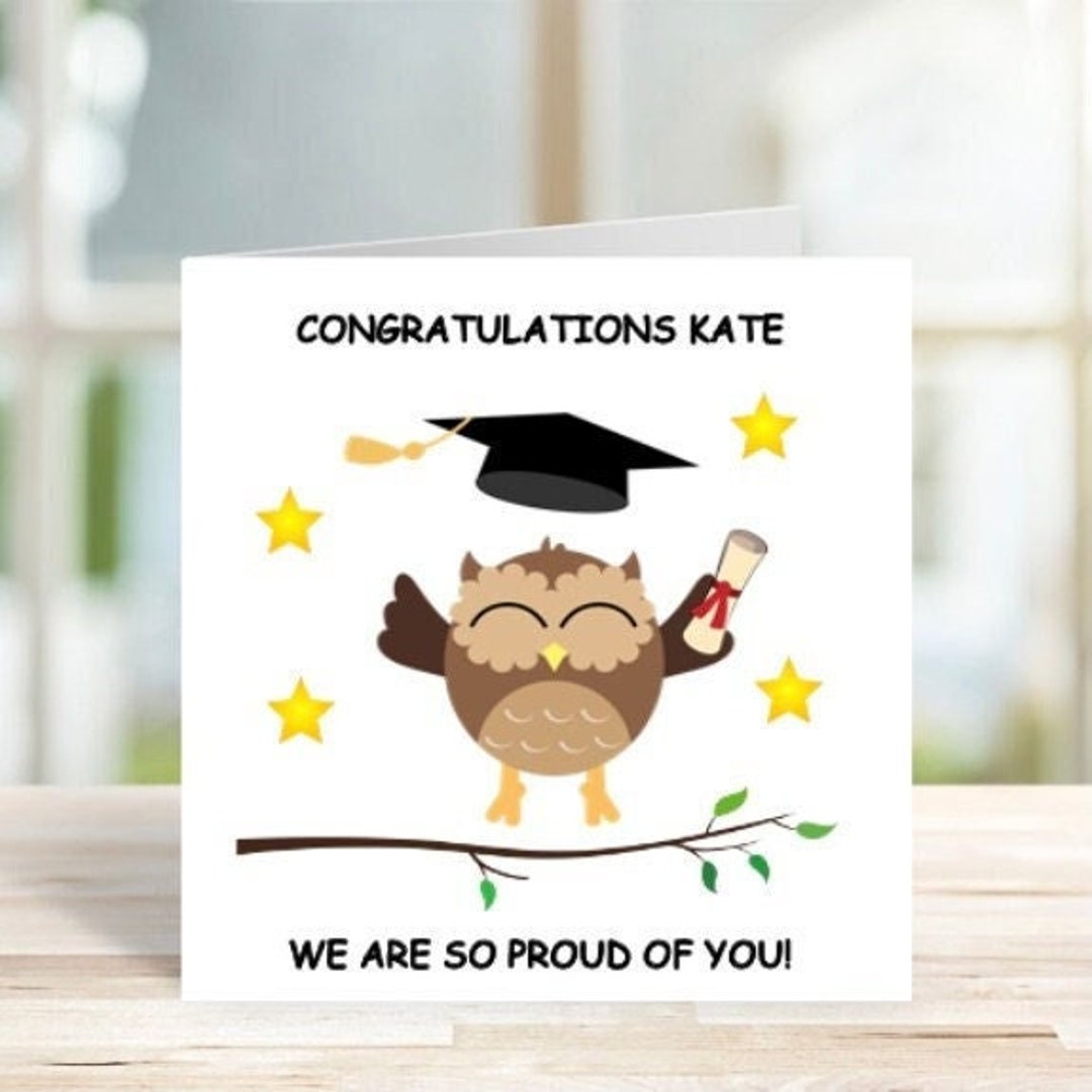 Personalised Graduation Card Personalised Graduation Card - Etsy