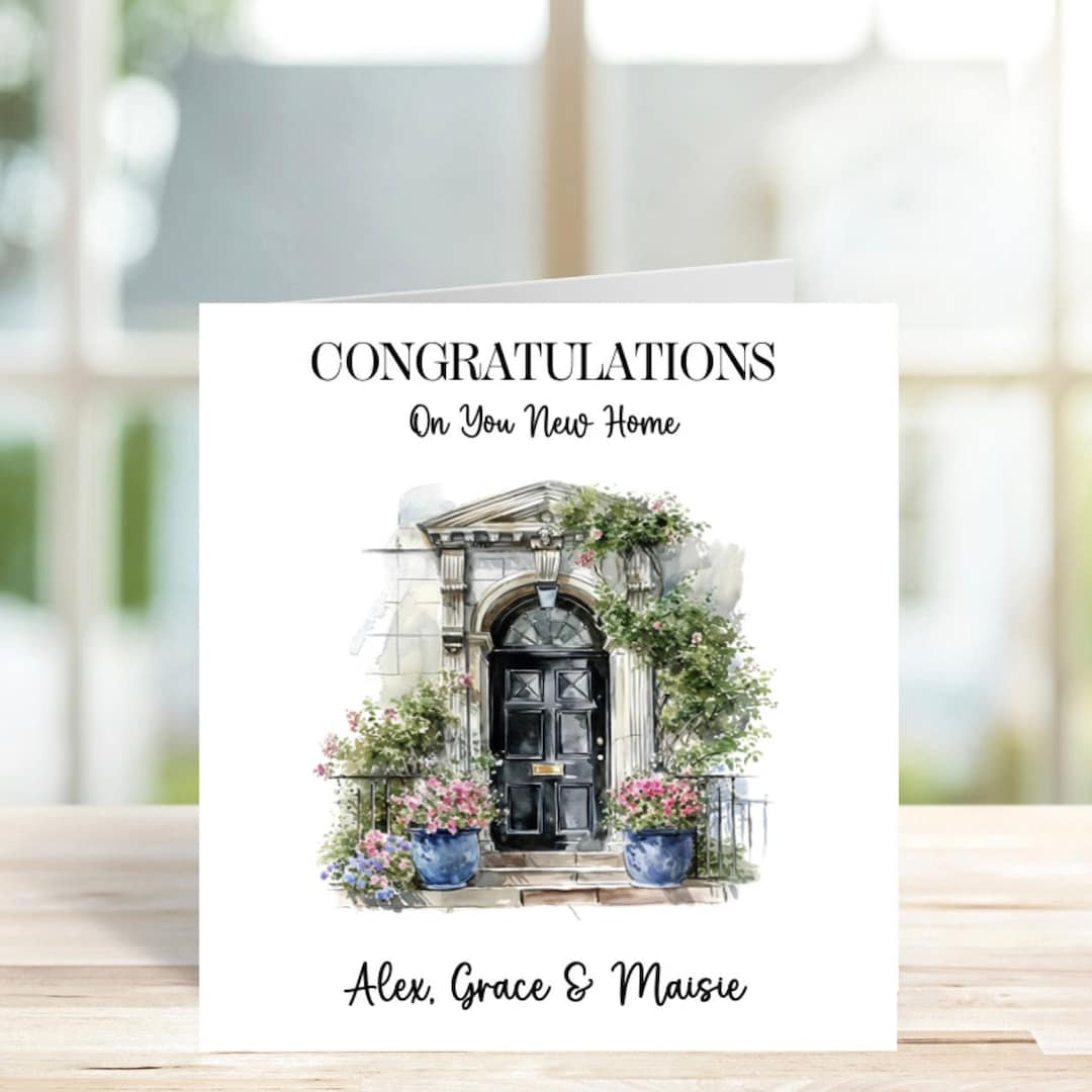 Personalised New Home Card, Congratulations on Your New Home Card ...