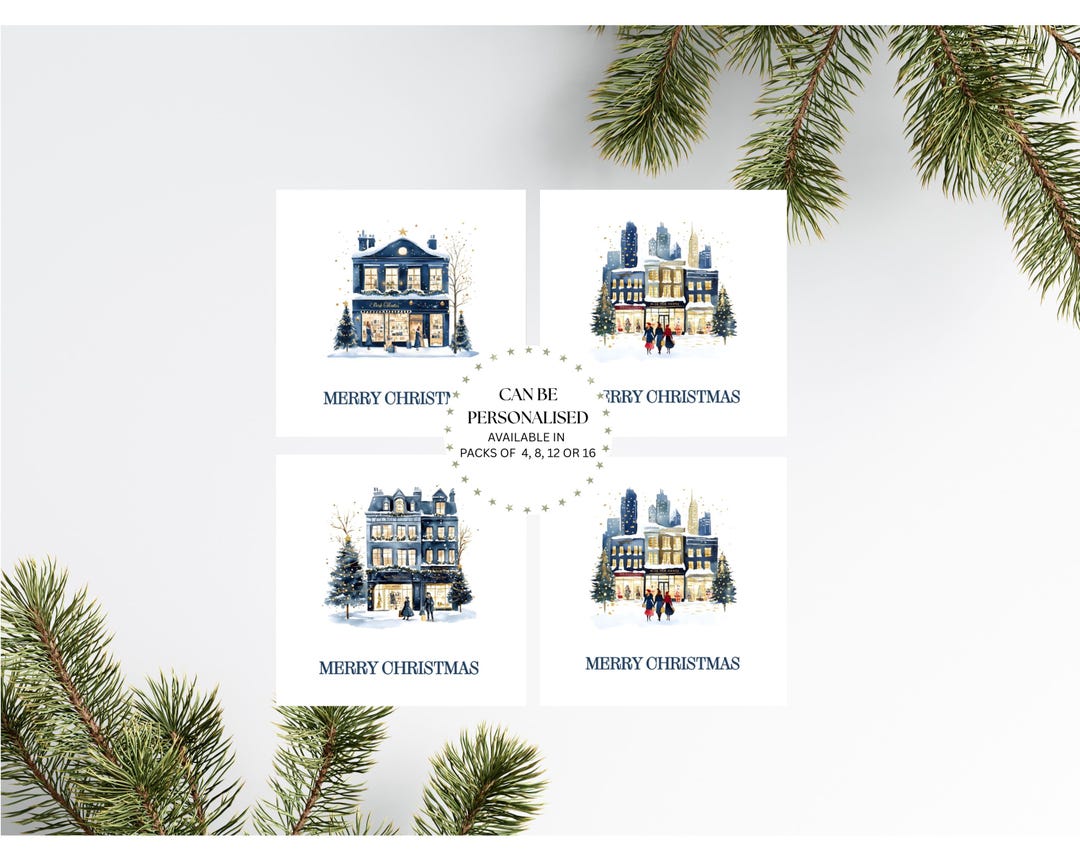 4 Pack Mixed Christmas Cards, Xmas Card Packs, Multipack Christmas ...