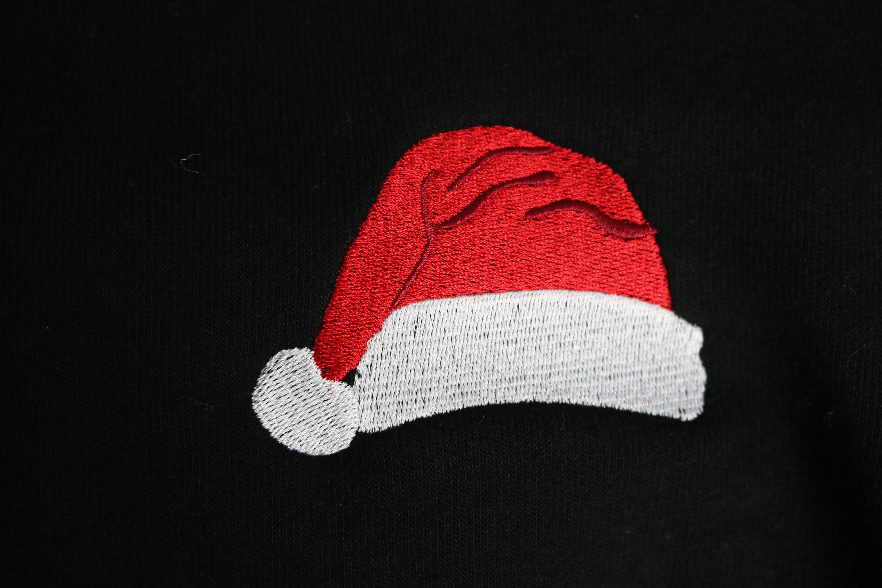 Santa Hat Embroidered Women's Cropped Fleece Sweatshirt - Etsy Australia