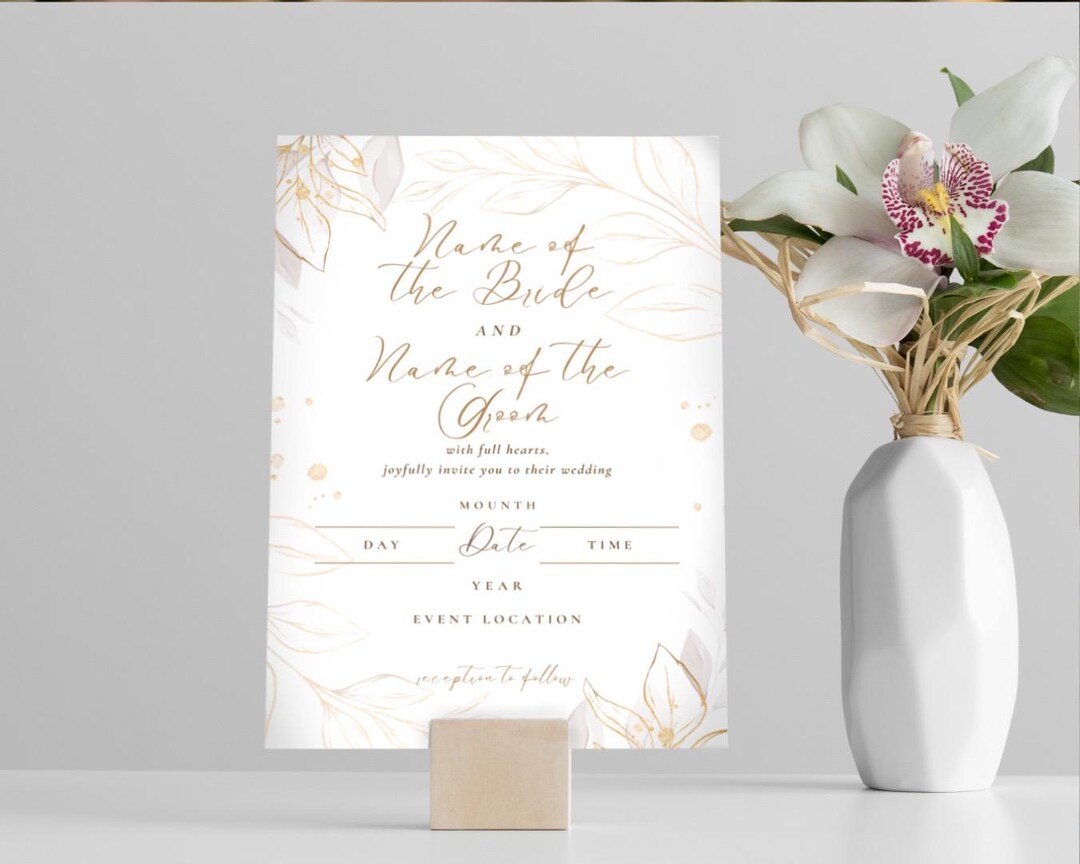 Customizable Digital Wedding Invitation – Elegant & Personalized Design ...