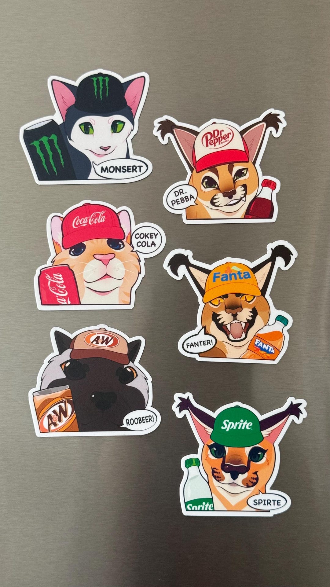 Soda Cat Magnets | 3” Magnet | Cat Memes - Etsy