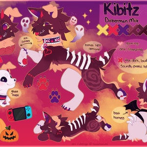 Detailed Reference Sheet | Custom Furry Art Commission | Digital Art - Etsy
