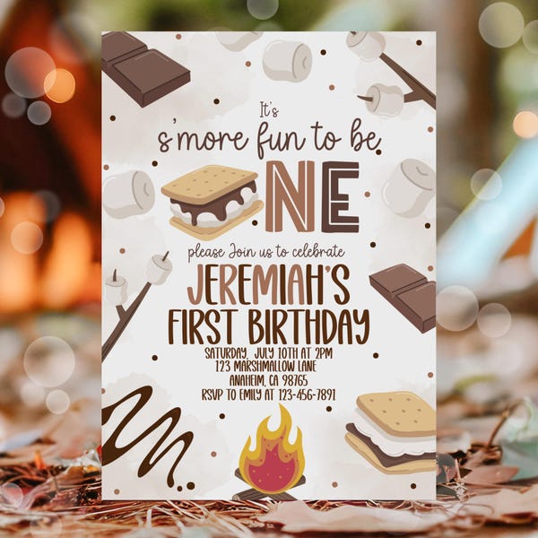 Smores 1st Birthday - Etsy