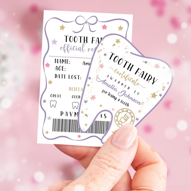 Editable Mini Tooth Fairy Letter | Fairy Letter | Fairy Receipt | Tooth ...