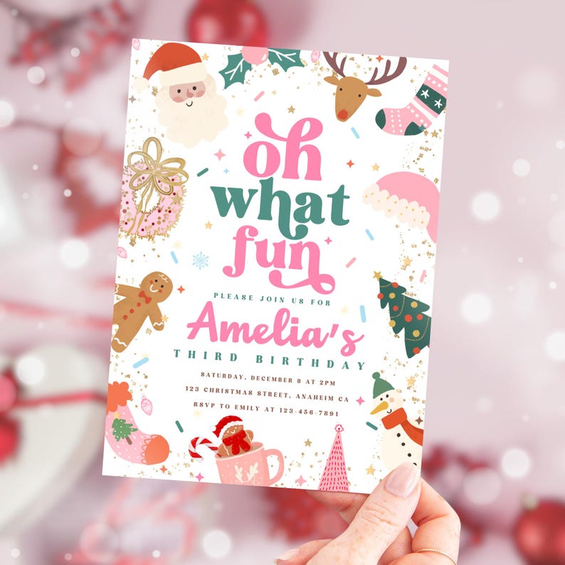 Christmas Party Invitation | Kids Christmas Party Invitation ...