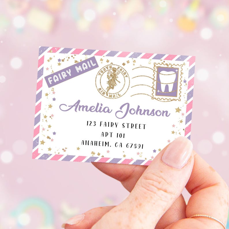 Editable Mini Tooth Fairy Letter | Fairy Letter | Fairy Receipt | Tooth ...