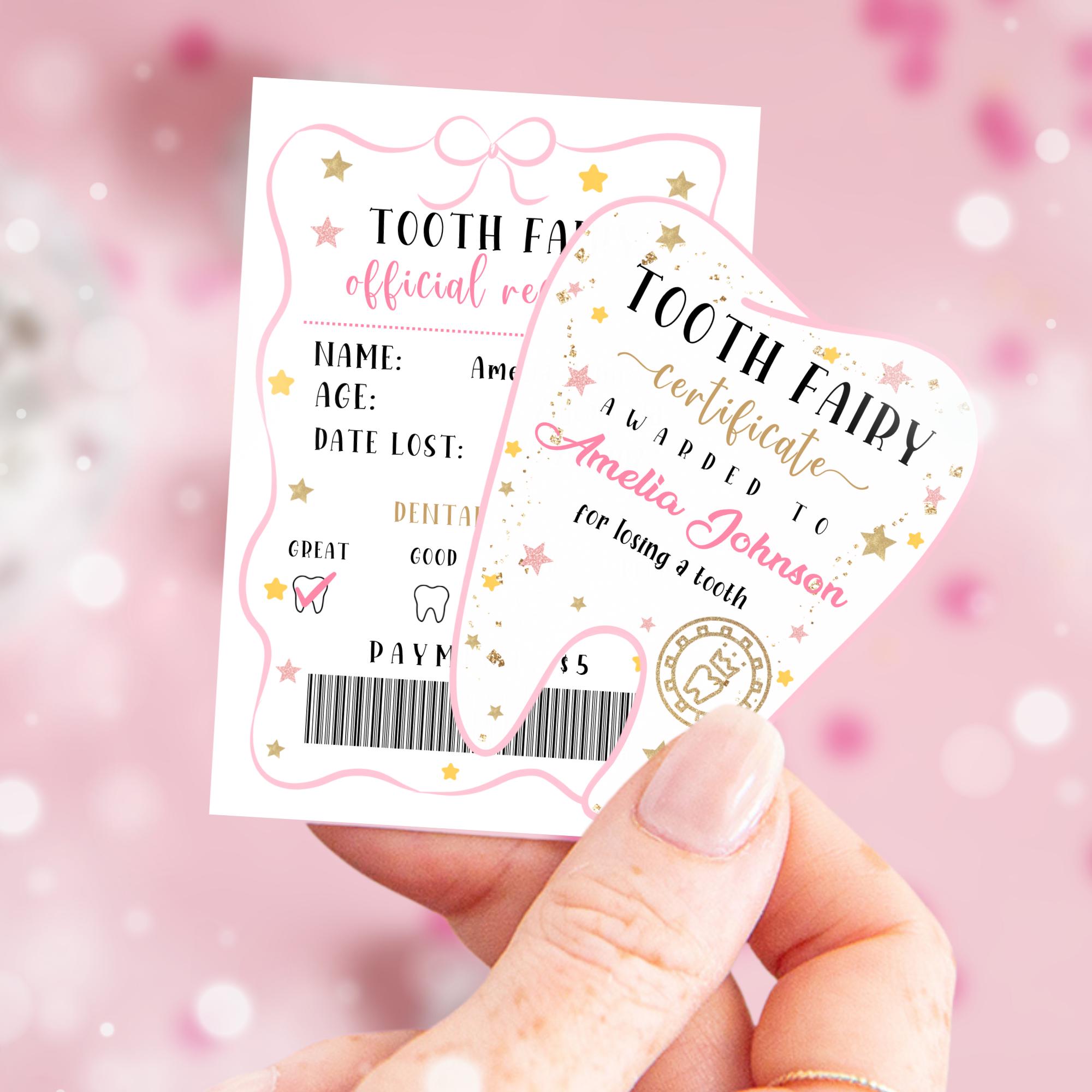 Editable Mini Tooth Fairy Letter | Fairy Letter | Fairy Receipt | Tooth ...