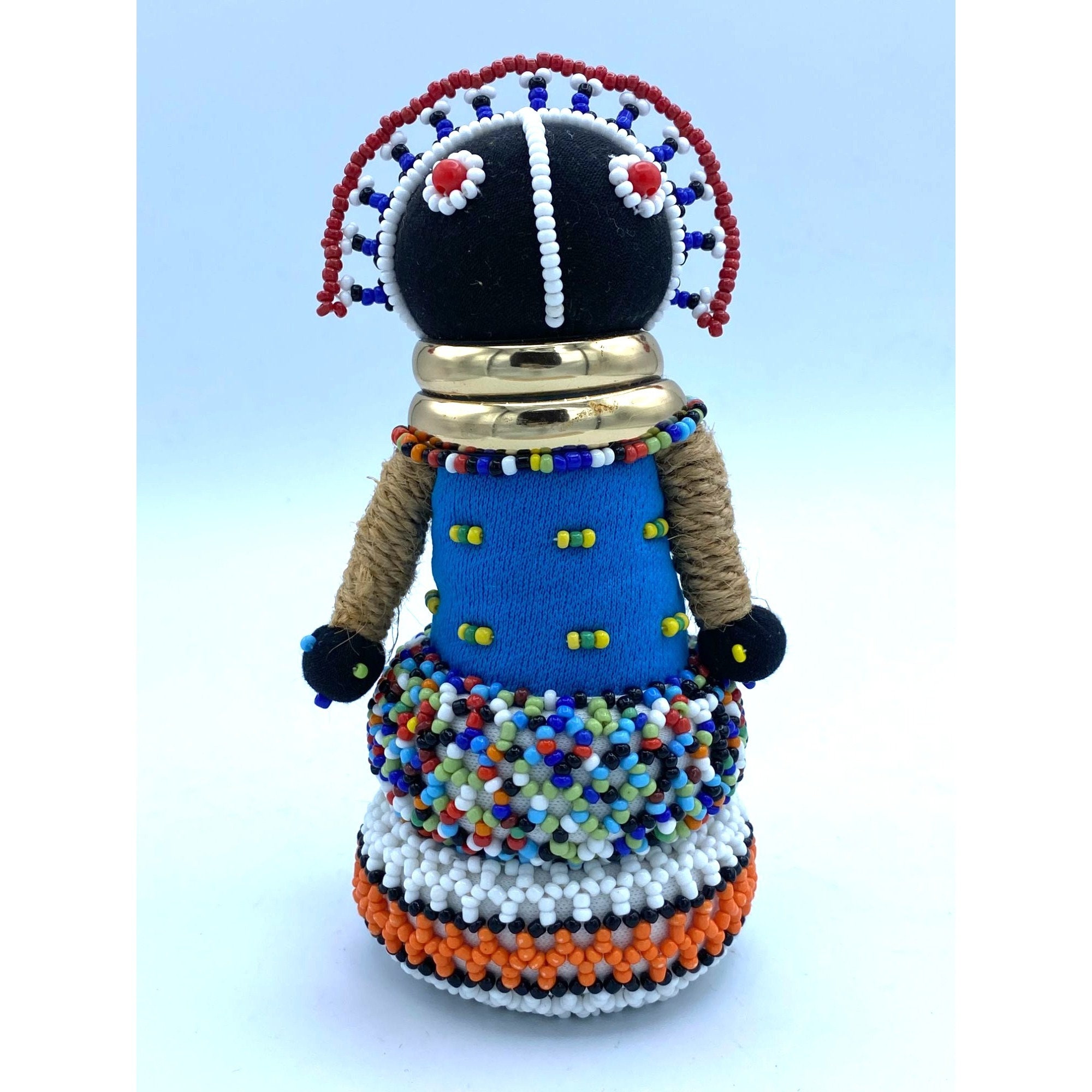 Ndebele Beaded Doll Tribal 6 1/2 Hand Crafted Art Africa Mopan South ...