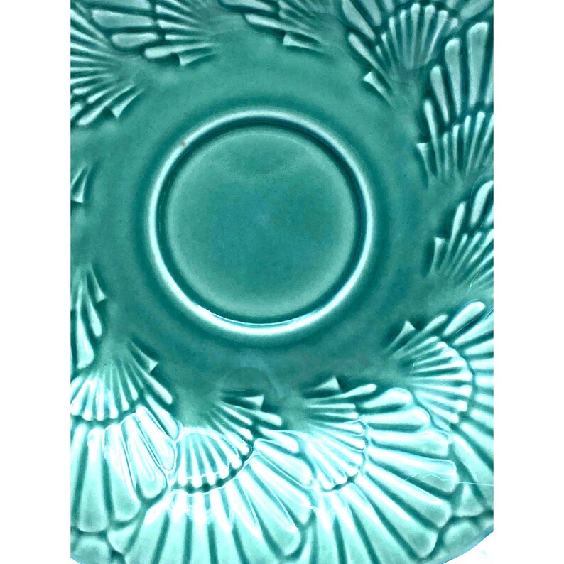 Mikasa Ocean Jewel Turquoise Shell Saucer Plate Set of 2 1980/ Rare - Etsy