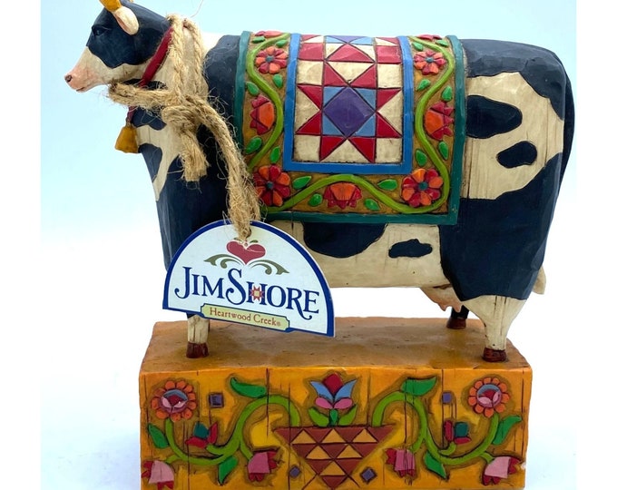 Jim Shore Heartwood Creek Cow Figurine A Grand Tradition V117143 - 2003 ...