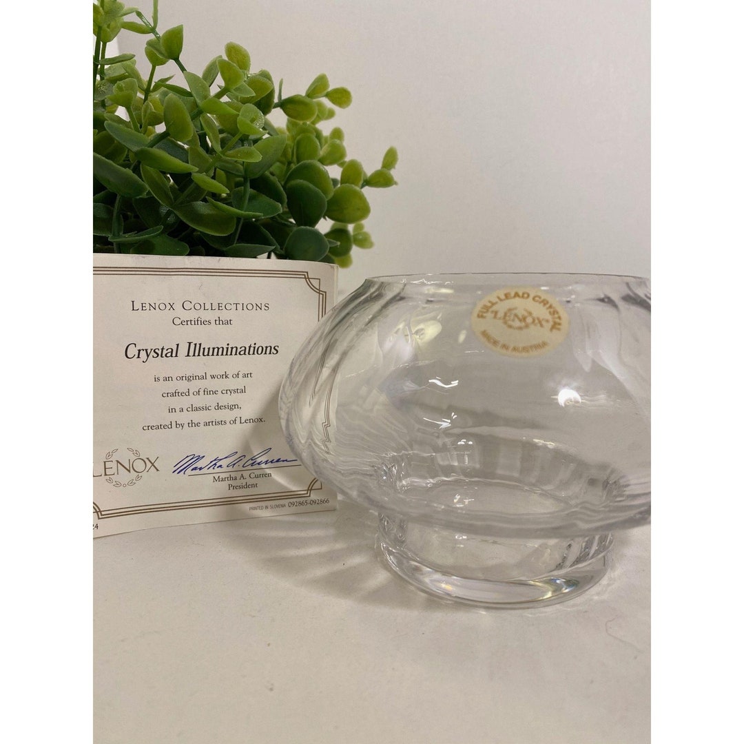 Lenox Glass Crystal Illuminations Bowl - Etsy