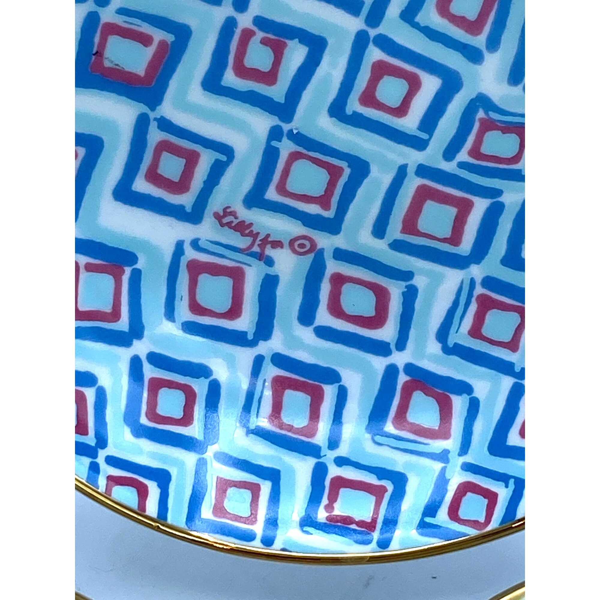 Lilly Pulitzer Salad Desert Fruit Bowls/plates Gold Rim Set of 3 - Etsy