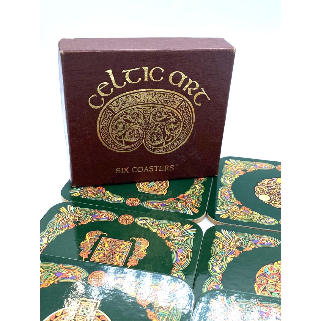 Celtic Arc Green Coasters From Ireland/ Set of 6 /picture Press Limited ...