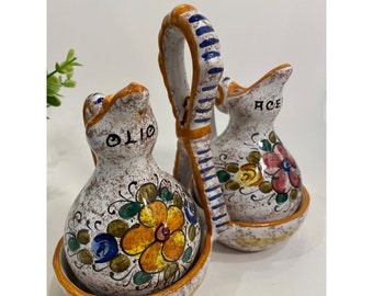 Deruta Oil and Vinegar - Etsy