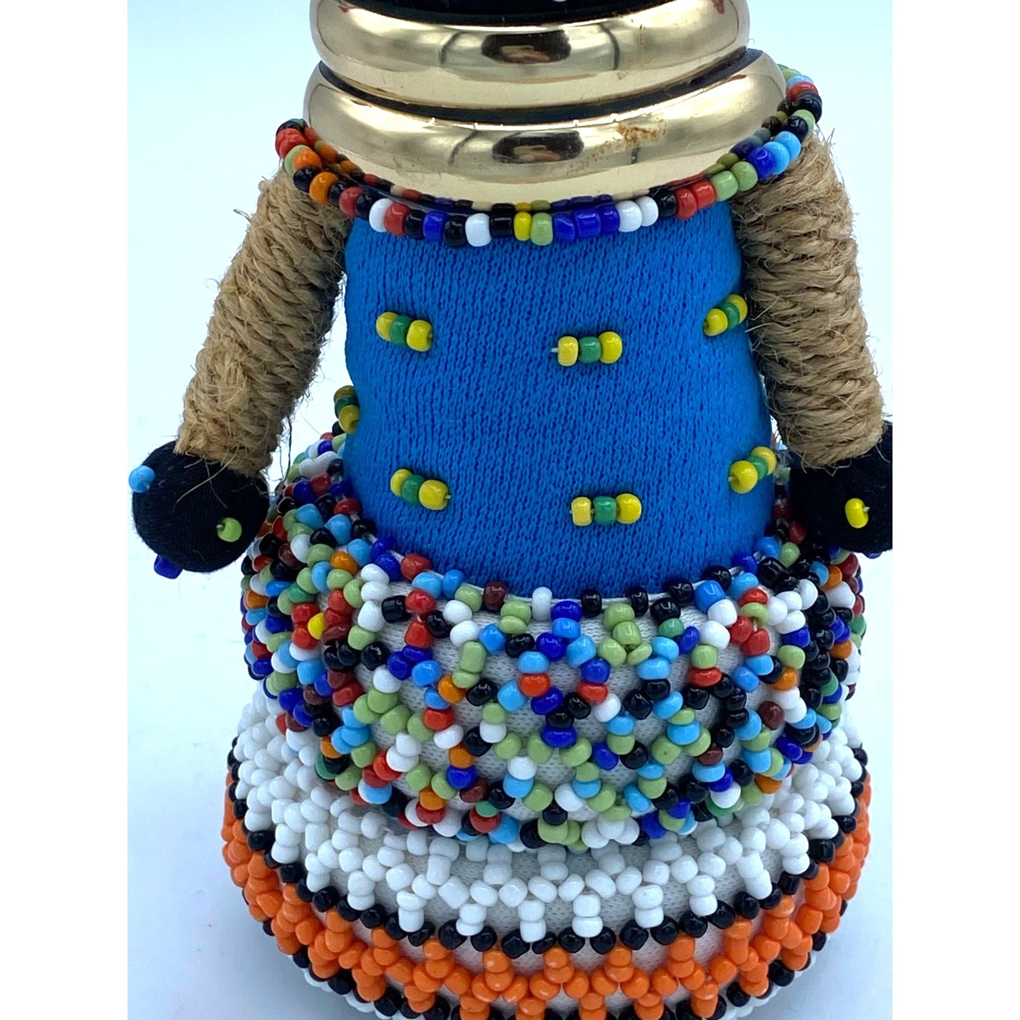 Ndebele Beaded Doll Tribal 6 1/2 Hand Crafted Art Africa Mopan South ...