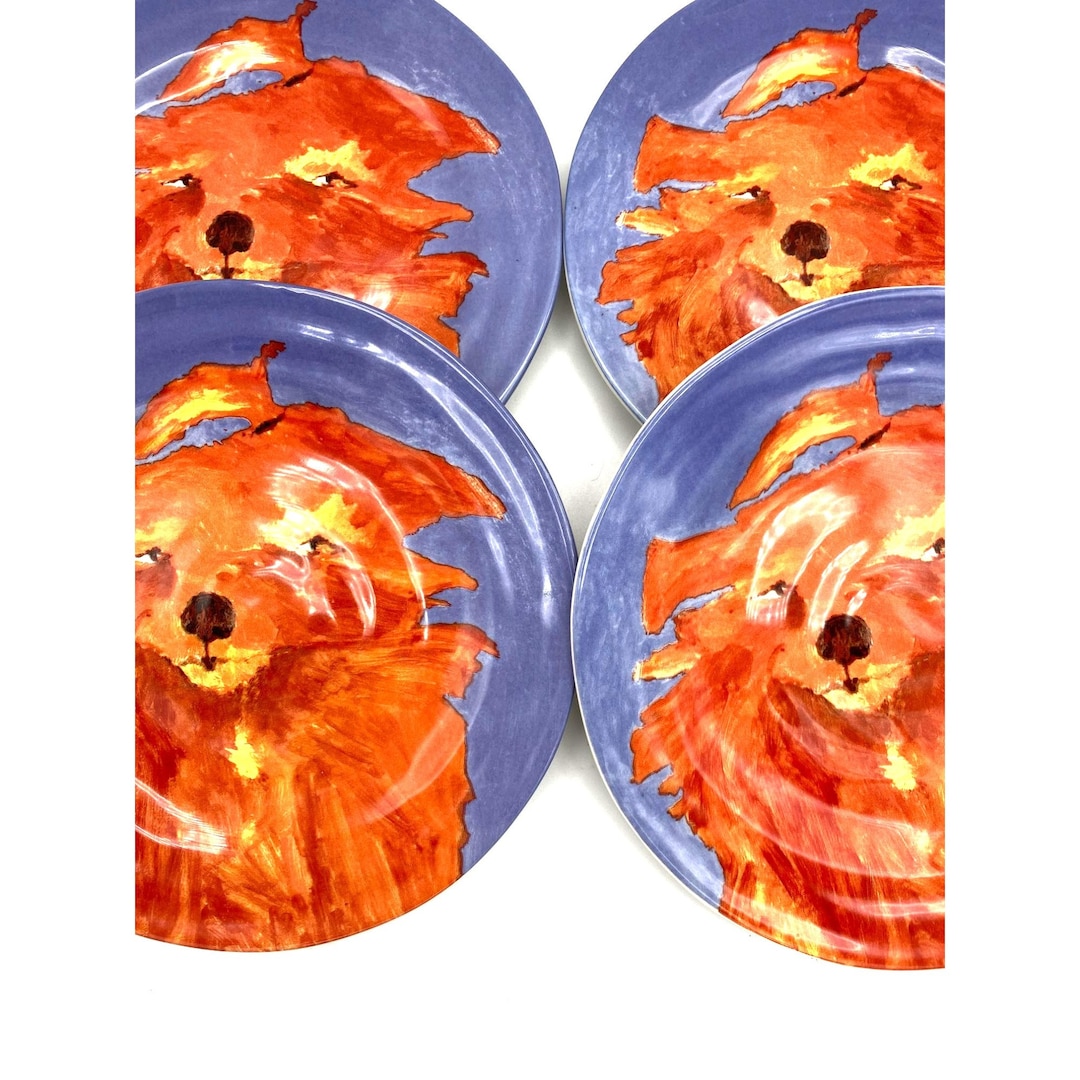 Anthropologie Bianca Carole Akins Furry Friends Salad /lite Dinner ...