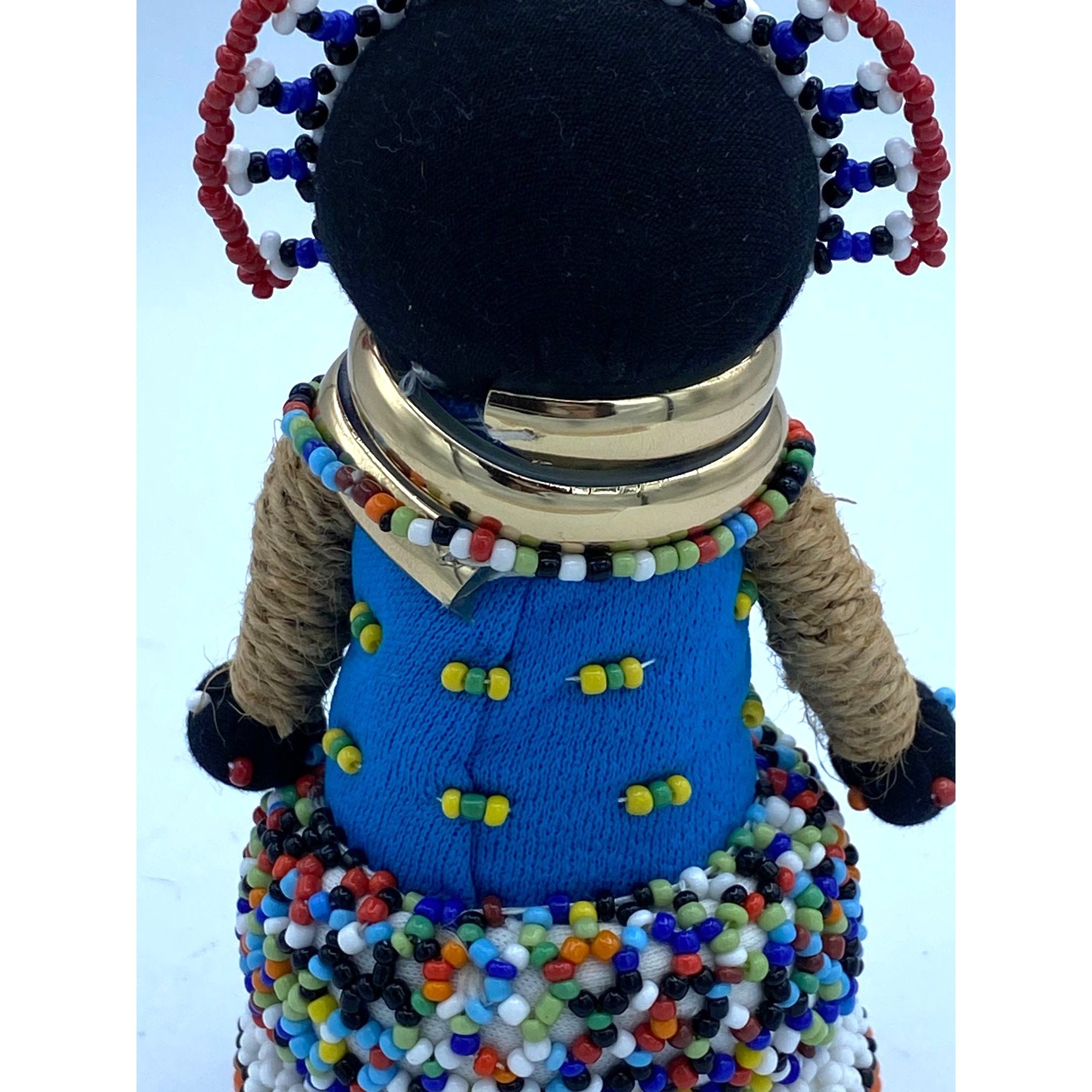 Ndebele Beaded Doll Tribal 6 1/2 Hand Crafted Art Africa Mopan South ...