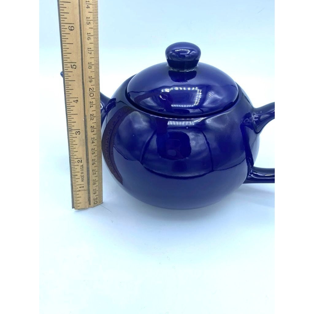 Vintage Designpac Cobalt Blue Tea Pot/stands 5 1/2 Inches Tall - Etsy