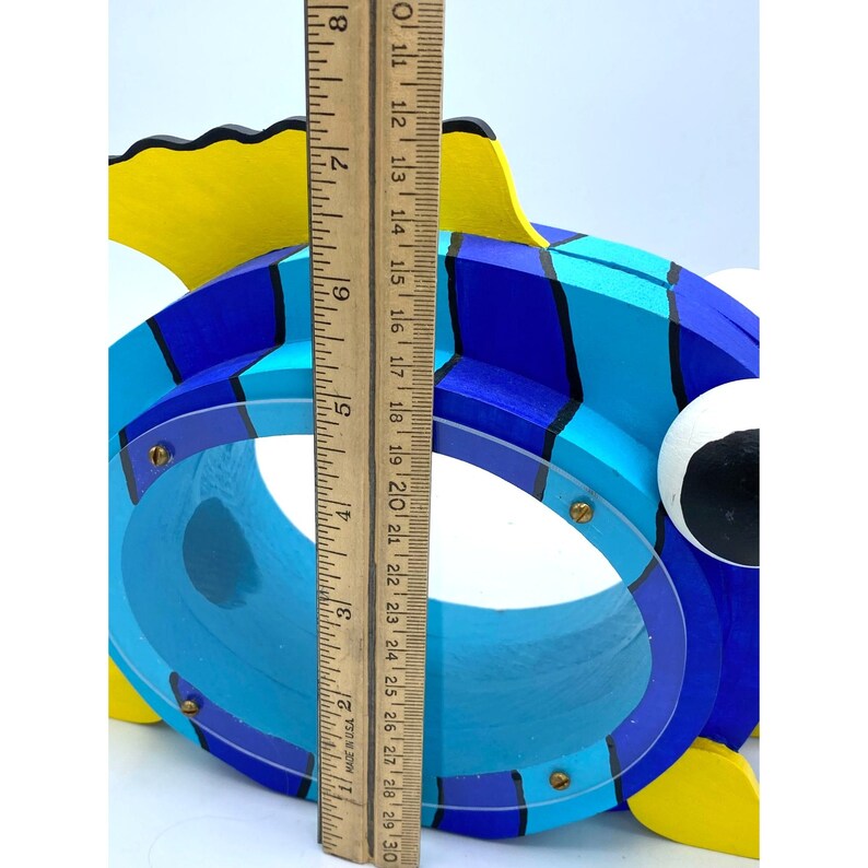 Hand Made Colorful Hand Painted Wooden Large Fish Piggy Bank - Etsy