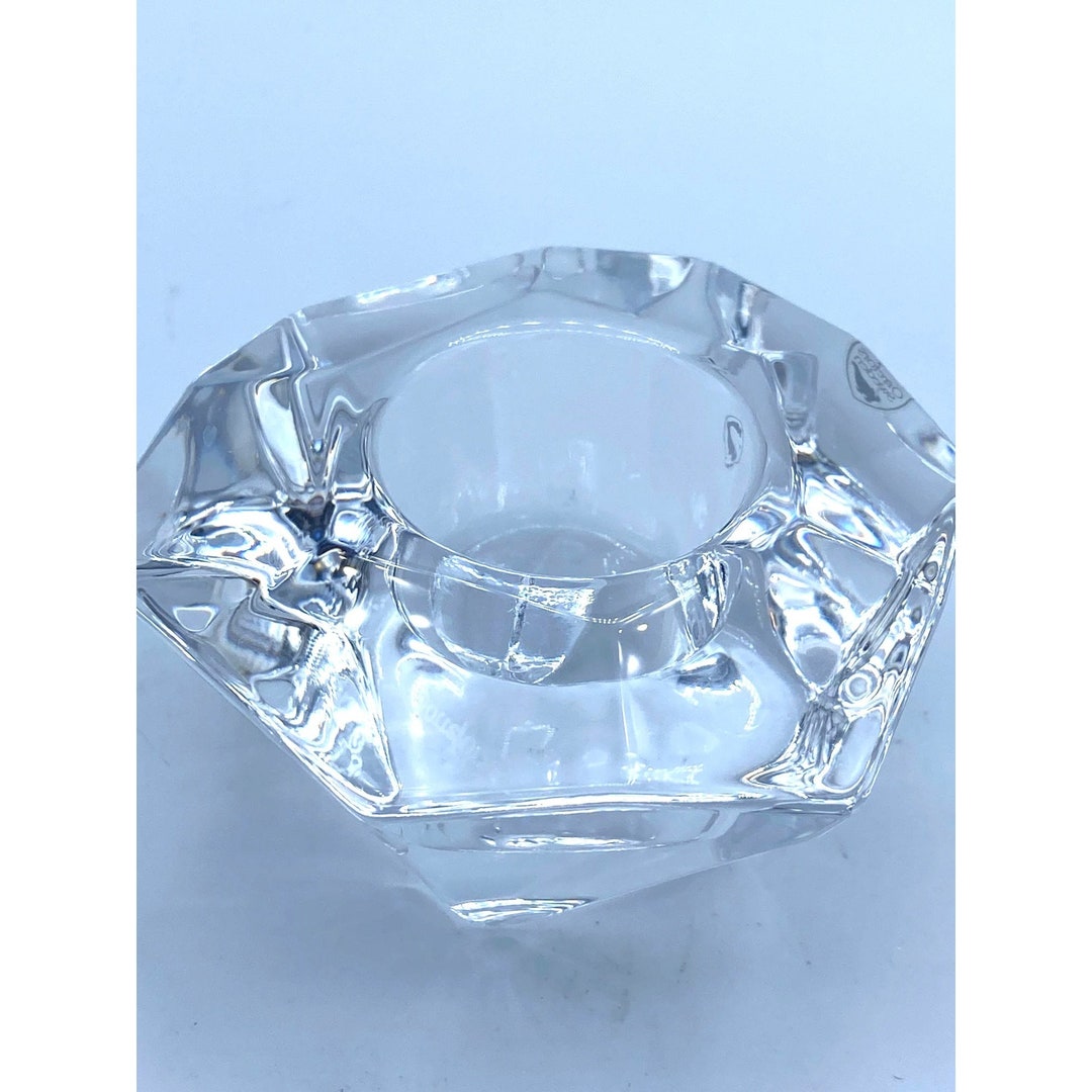 Orrefors Crystal Candle Large Votive Tea Light Signed 2.5 X 4 Inches - Etsy