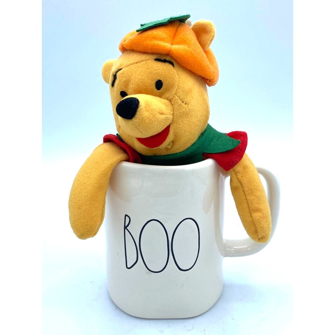 Rare Magenta Rae Dunn Boo Mug With Winnie the Poo Plush Rare to Find - Etsy