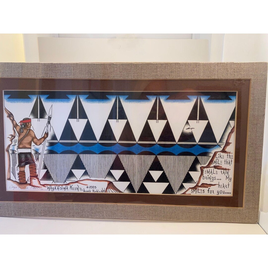 Waya Aisiwa Keene Pueblo Art Print Signed/ Native Art/ New Mexico - Etsy